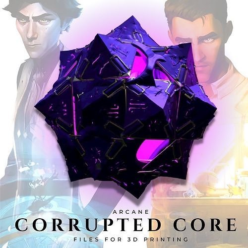 Corrupted Hex Core from Arcane 3D model 3D printable | CGTrader