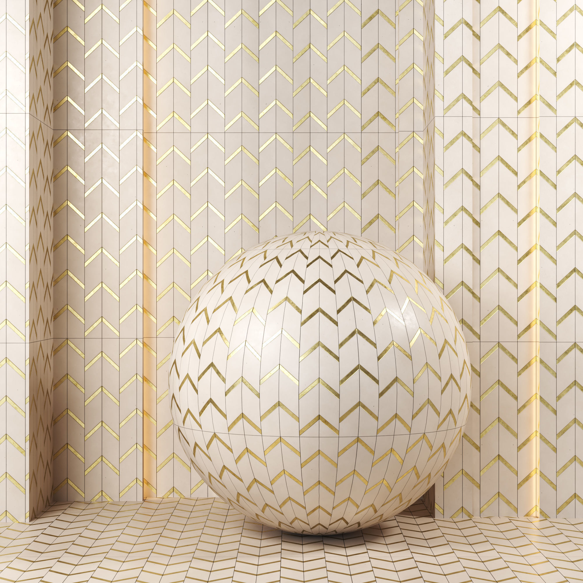 4k 5color Chevron and Gold Steel Polished Tile Texture-Seamless Texture ...