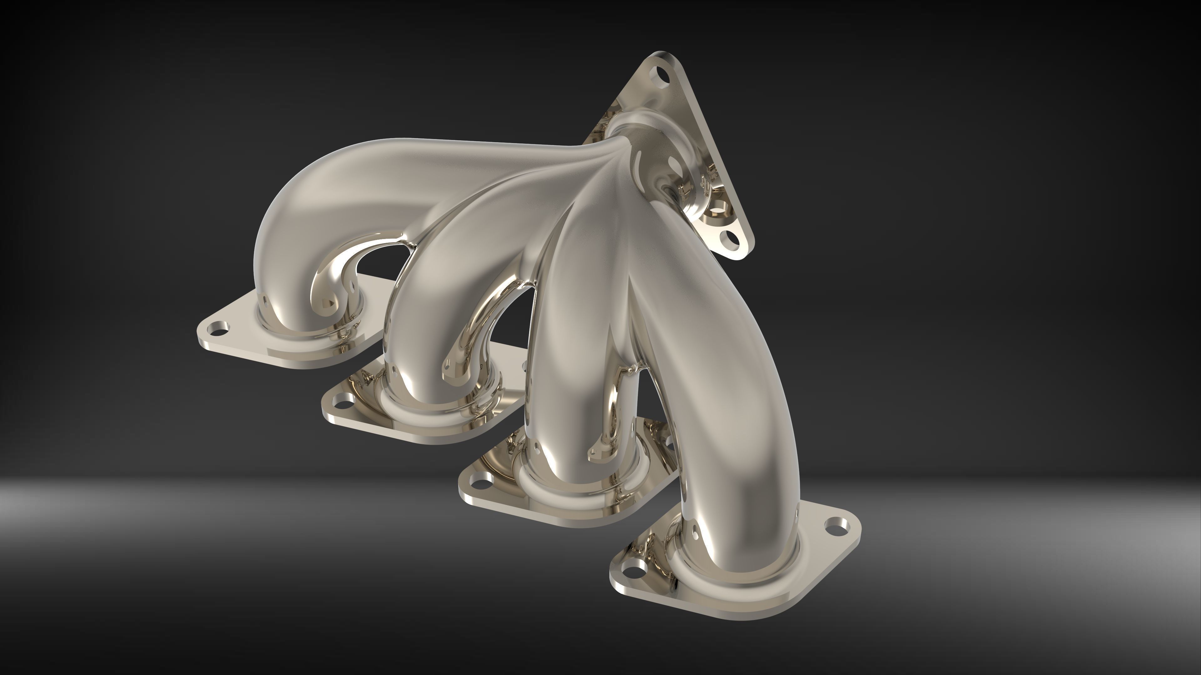 Exhaust manifold 3D model | CGTrader