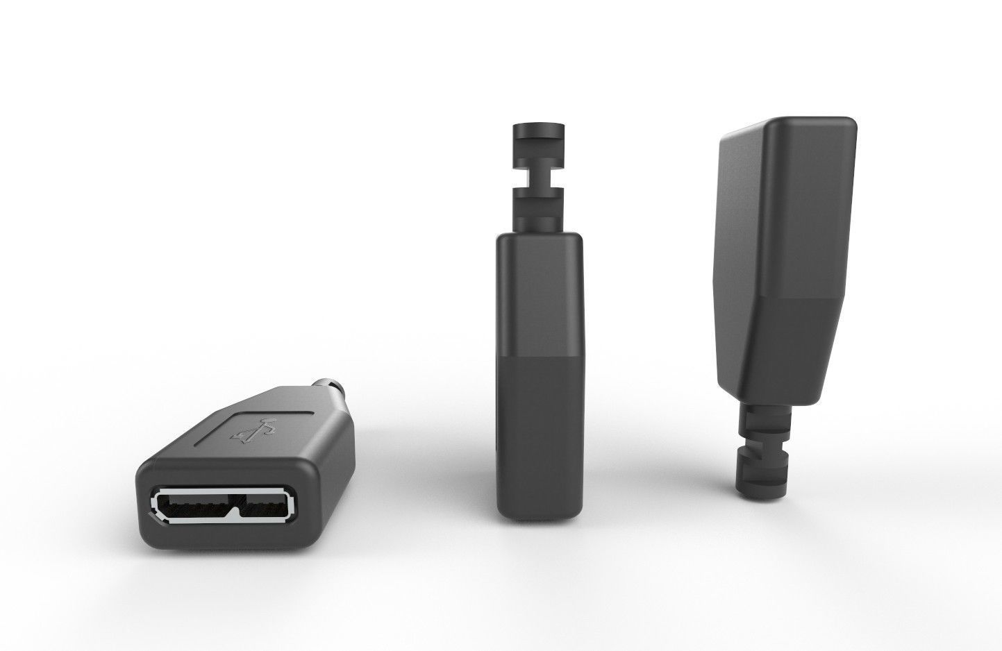3D model USB M3 Micro Type B 30 Female VR / AR / low-poly | CGTrader