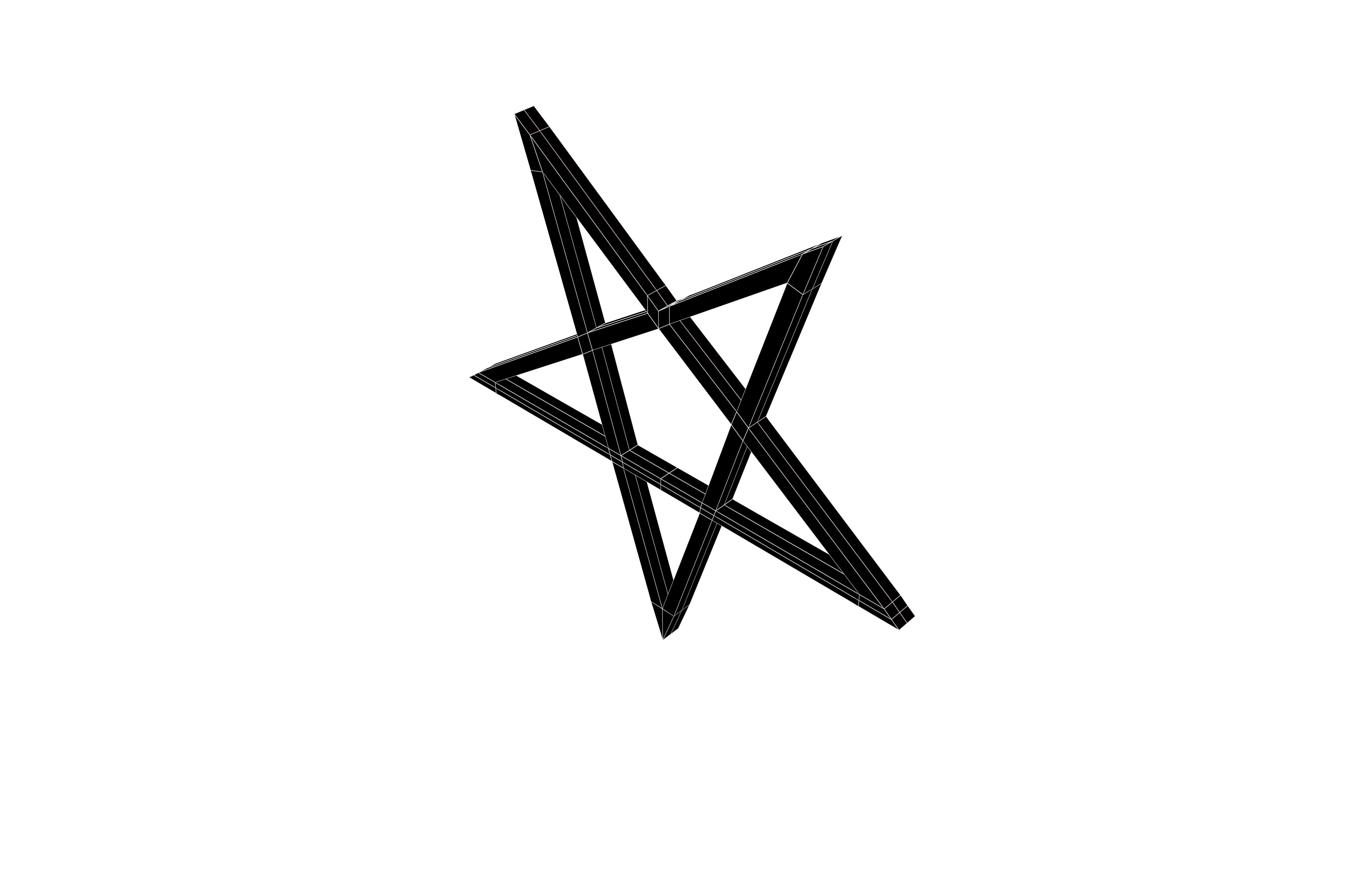 3D model Inverted Pentagram Symbol v1 003 VR / AR / low-poly | CGTrader