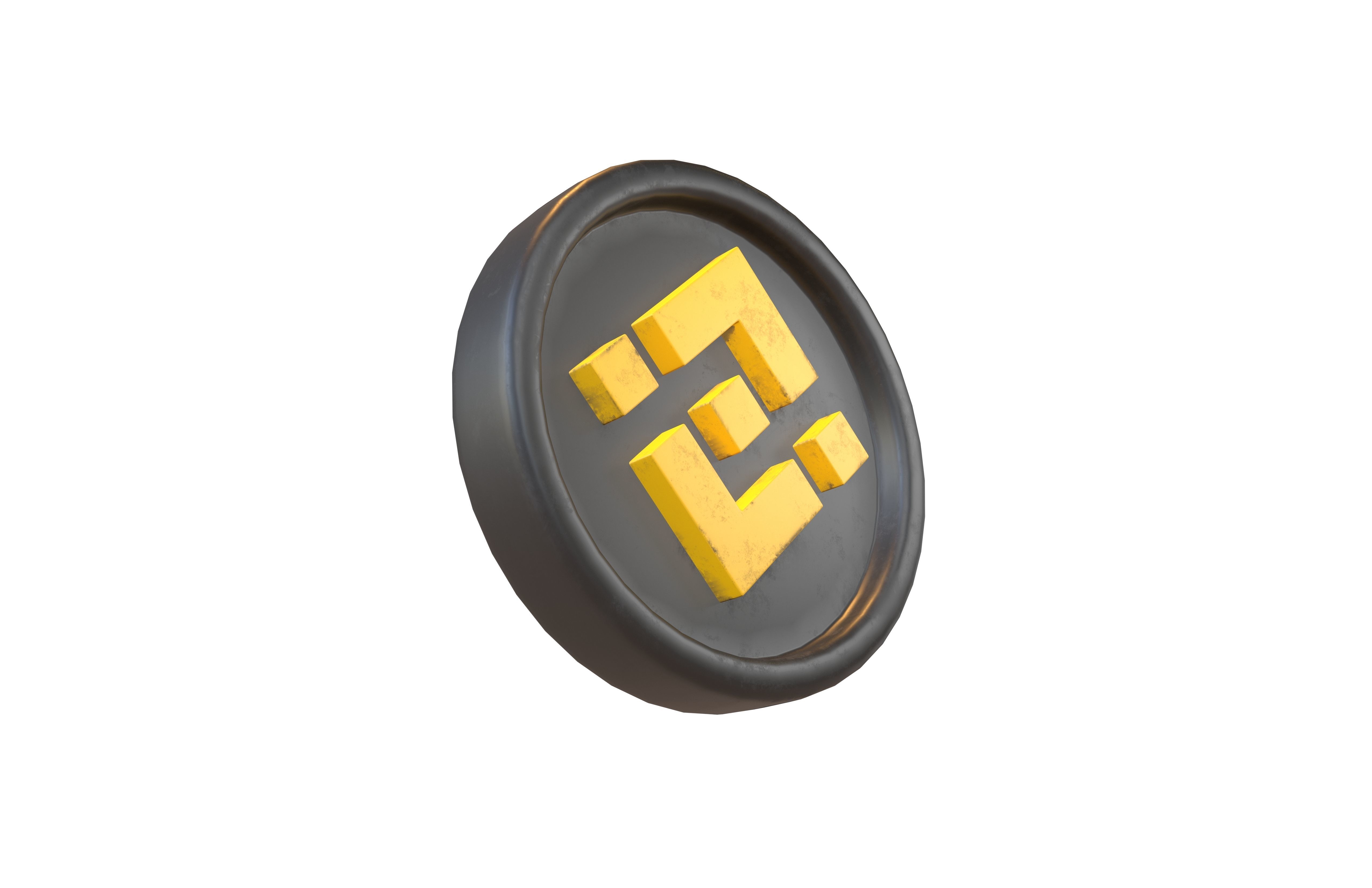 3D model Cartoon Binance Coin v1 006 VR / AR / low-poly | CGTrader