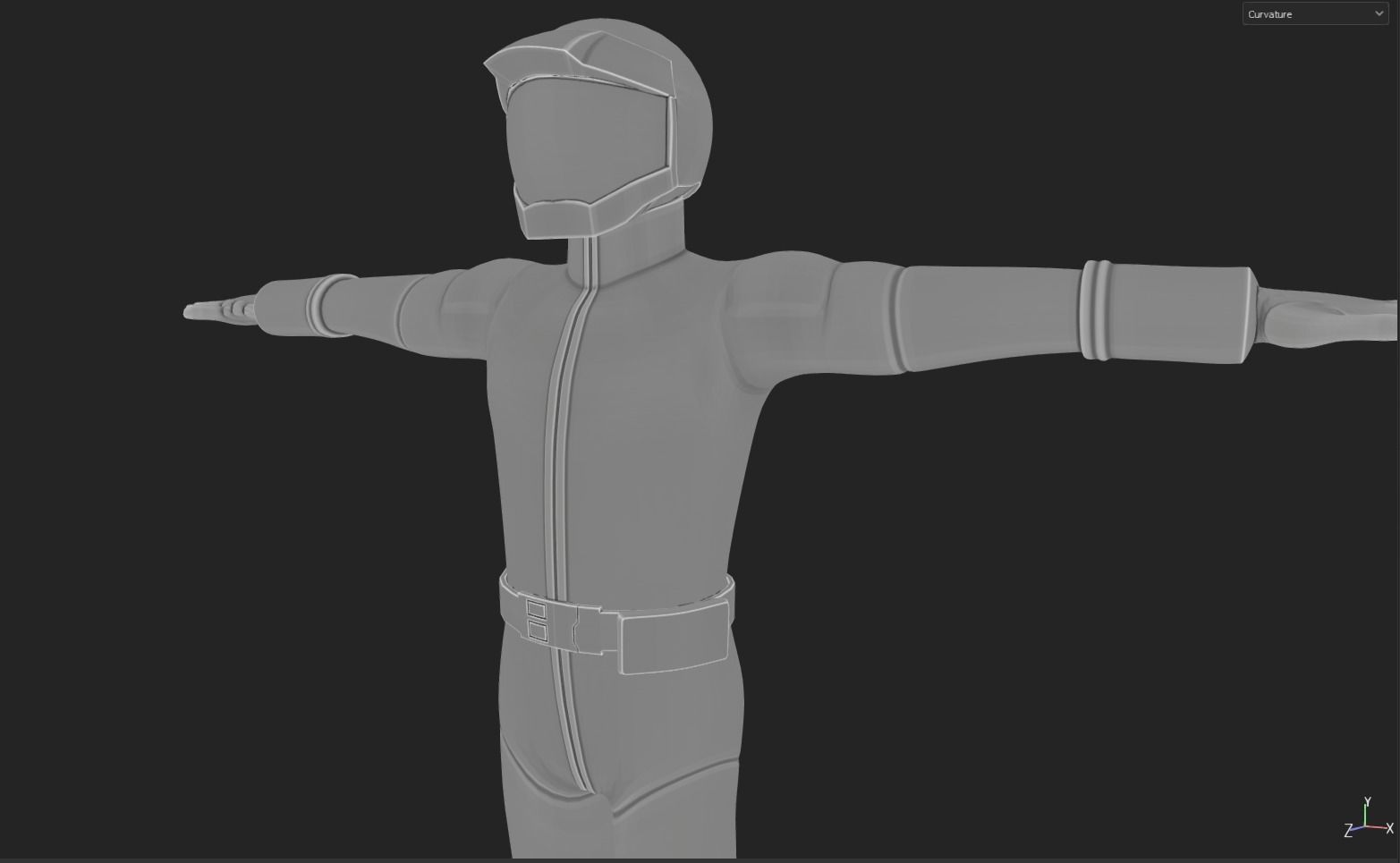 Zeon Pilot Character Skins free 3D model | CGTrader