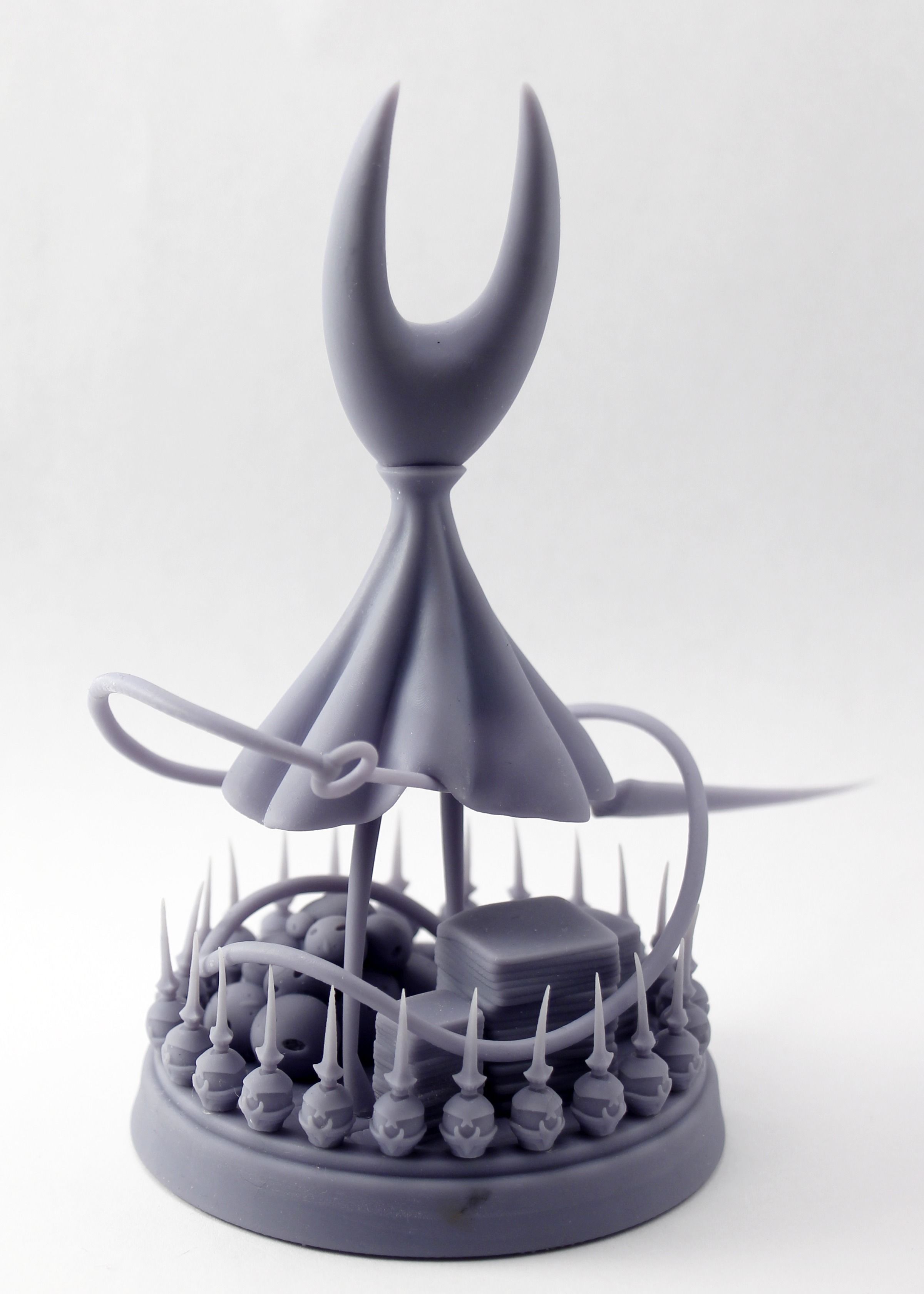 STL HORNET HOLLOW KNIGHT COLLECTIBLE STATUE FULL SUPPORTED 3D model 3D ...