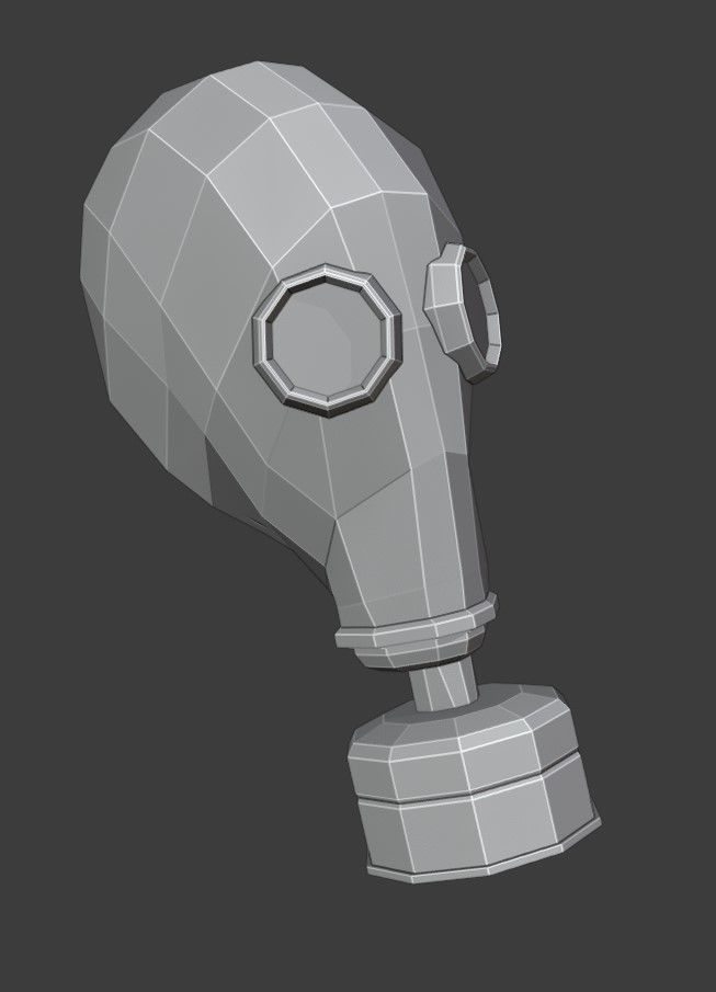 3D model GP-5 Gas Mask Low Poly VR / AR / low-poly | CGTrader