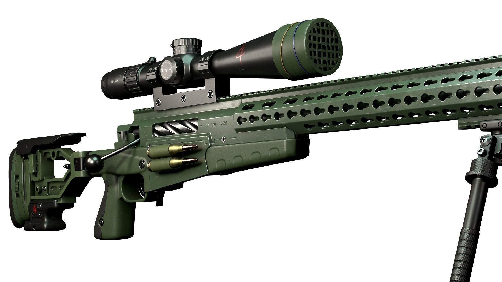 3D model AXMC sniper riffle VR / AR / low-poly | CGTrader
