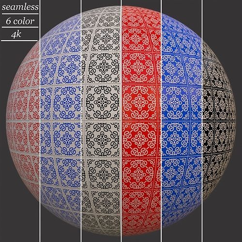 tile-6color-4k-seamless Texture | CGTrader