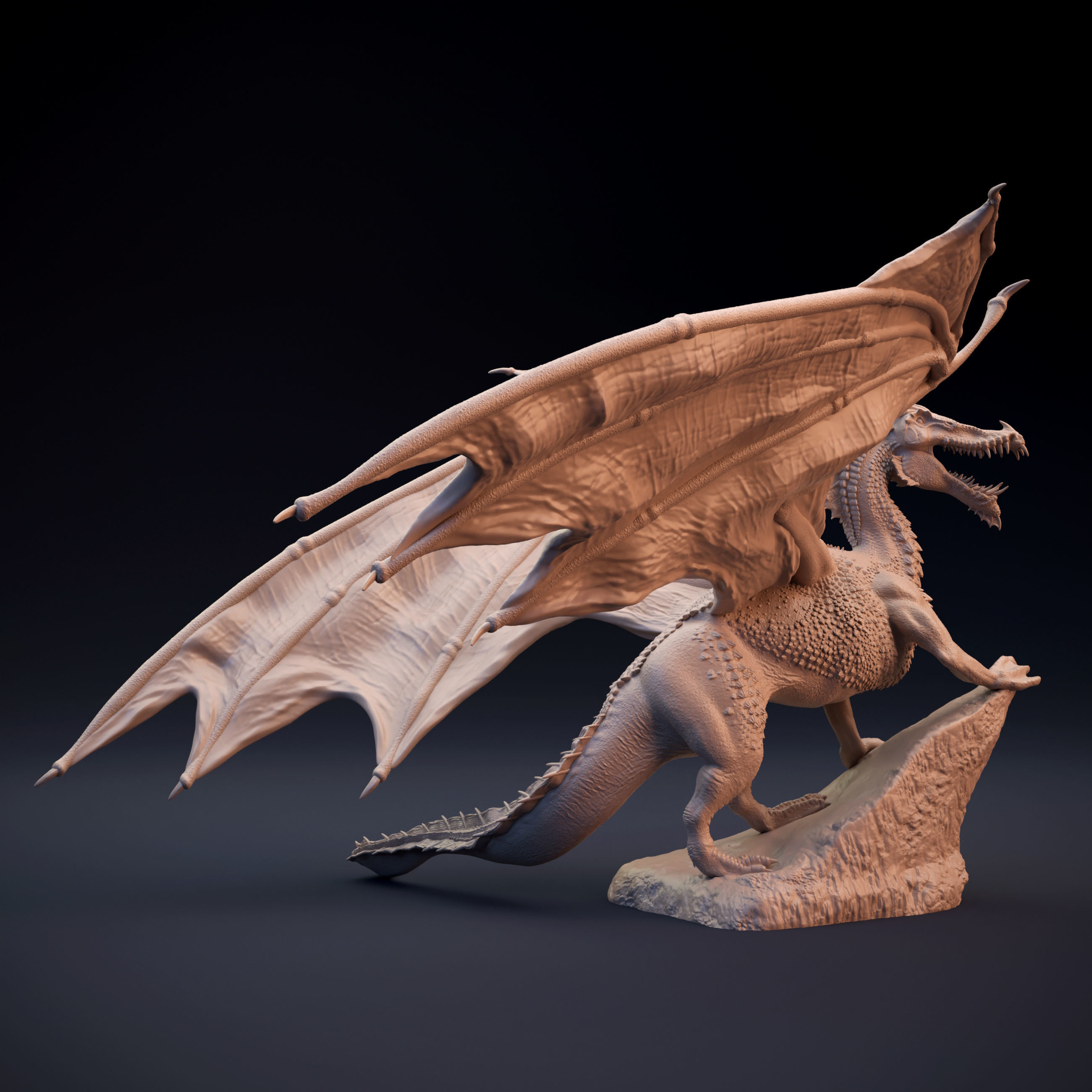 Water dragon 3D model 3D printable | CGTrader