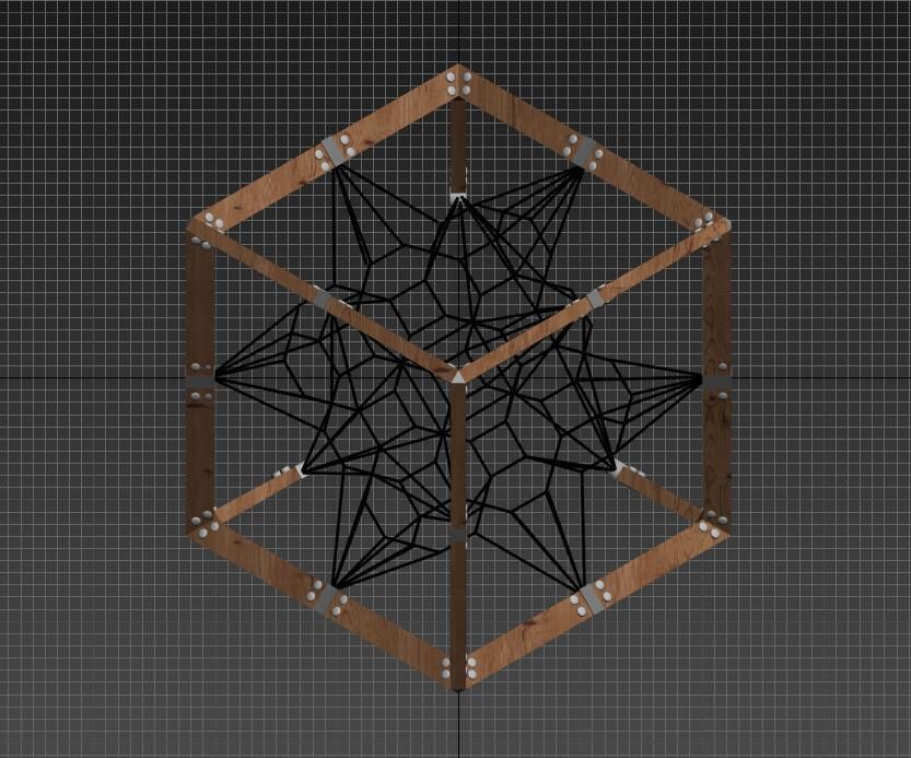 Fashion Cubic shape honeycomb climbing net playground equipment 3D ...