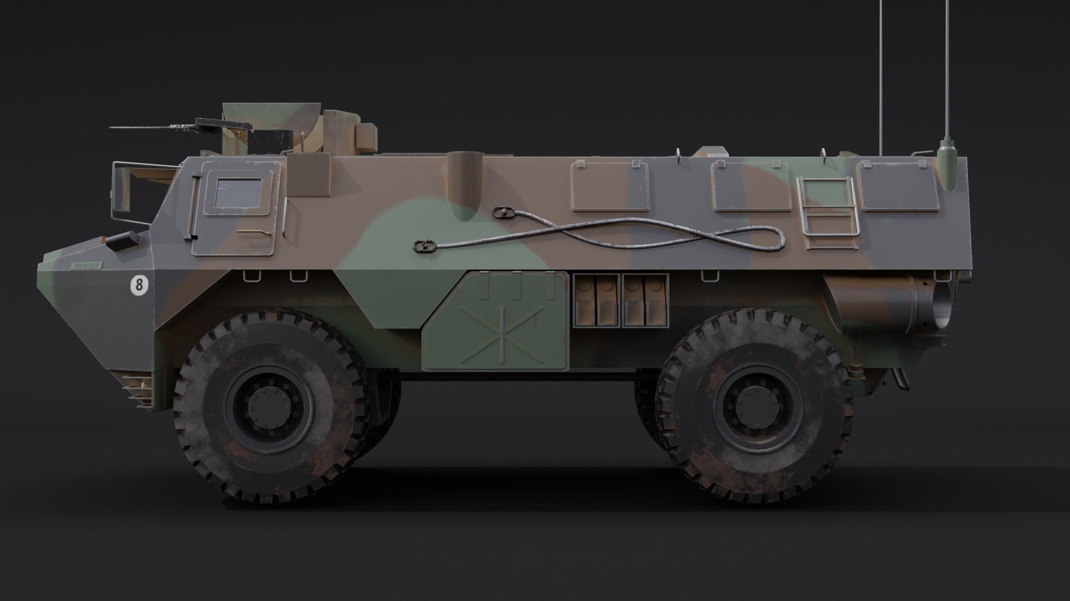 VAB APC 4x4 3D model | CGTrader