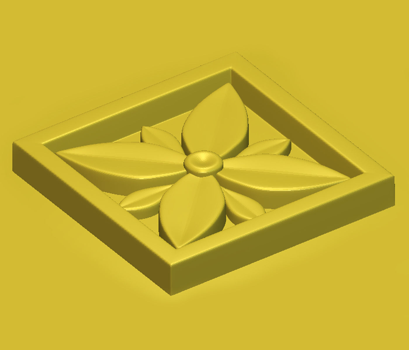 Rosette 02 3D model | CGTrader