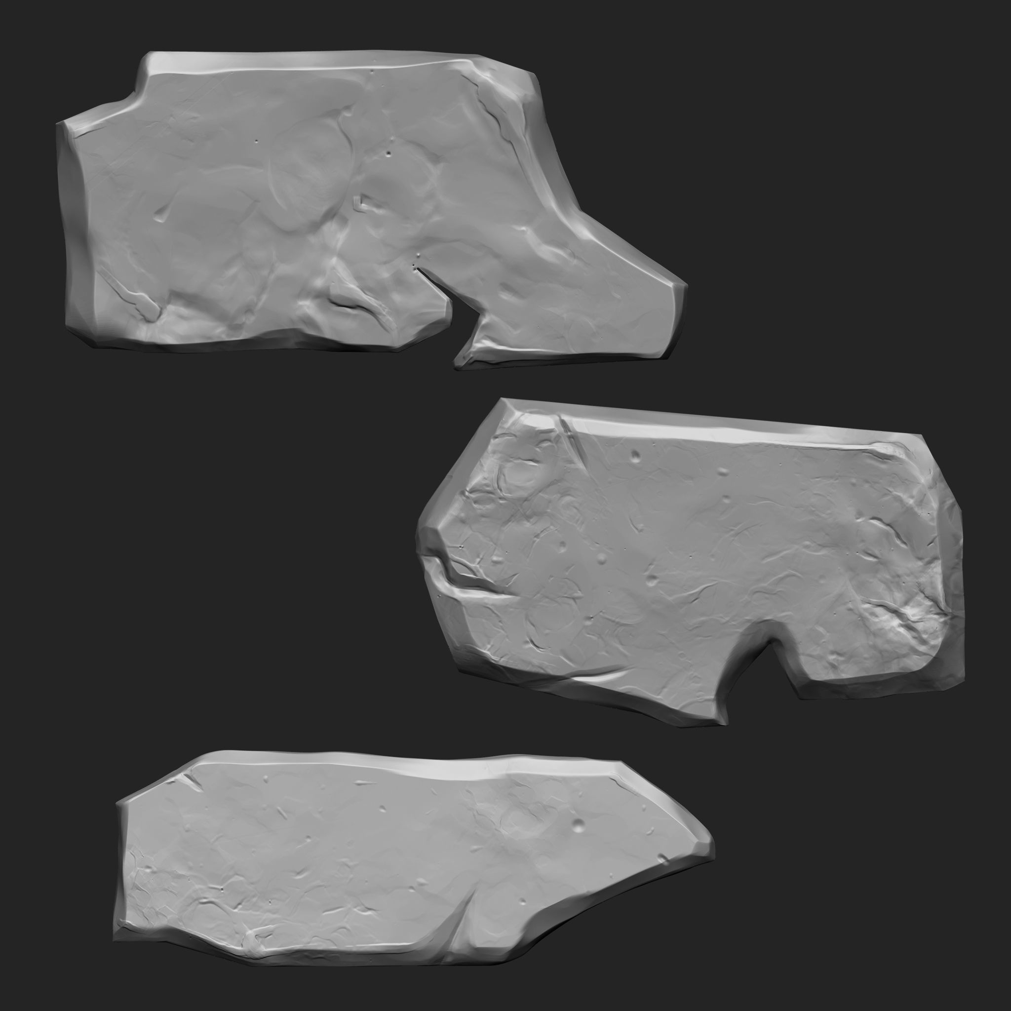 STYLIZED STONE MEGA PACK 4 IN ONE - 122 BRUSHES 3D model | CGTrader