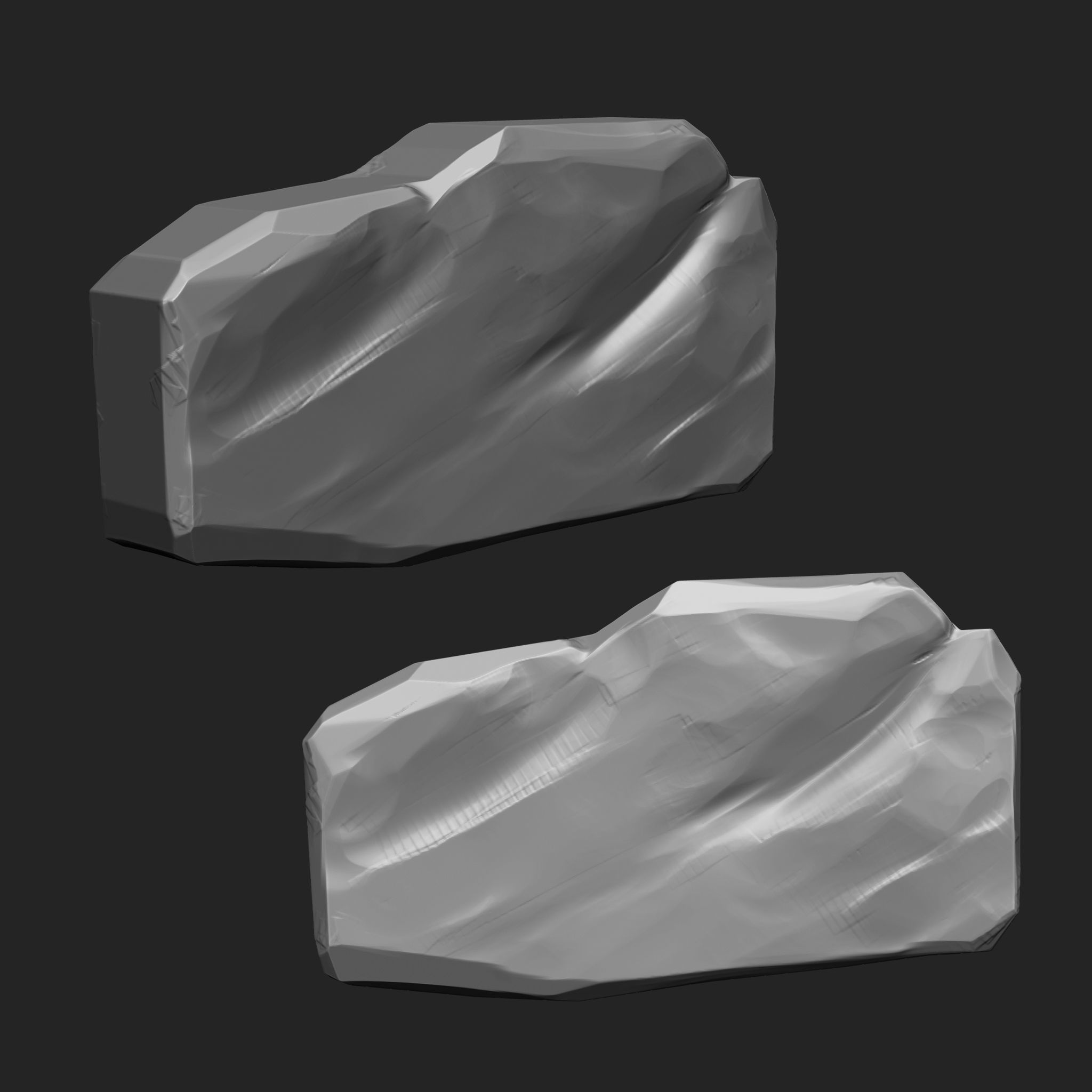 STYLIZED STONE MEGA PACK 4 IN ONE - 122 BRUSHES 3D model | CGTrader