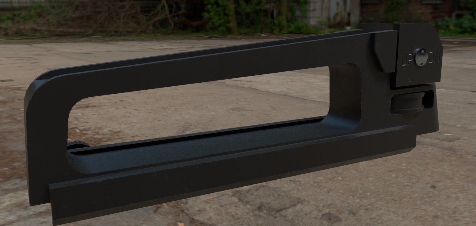 3D model picatinny m16 carry handle VR / AR / low-poly | CGTrader