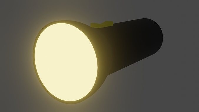 3D model Glowing Flashlight VR / AR / low-poly | CGTrader
