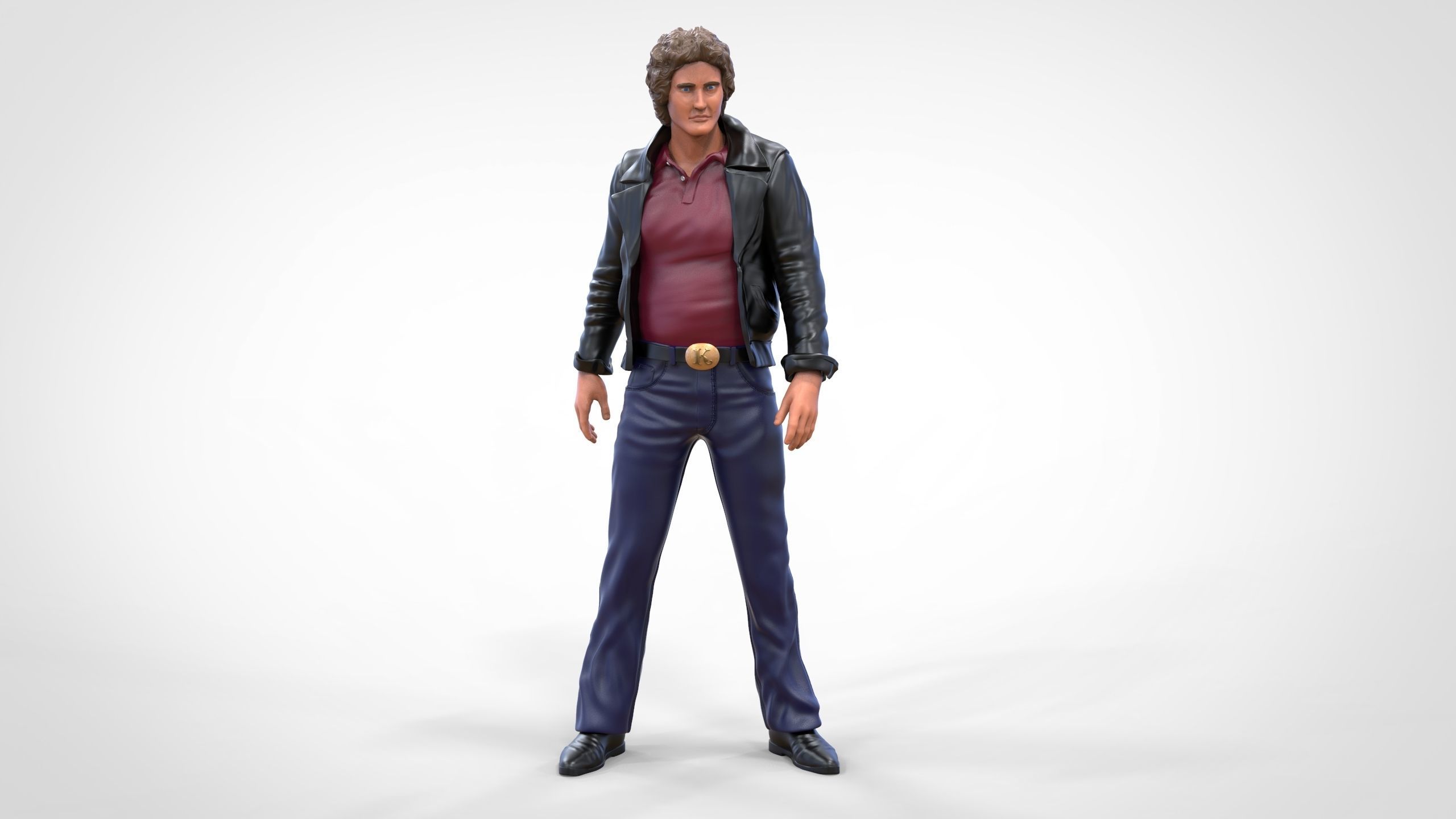 Michael Knight in Knight Rider 3D model 3D printable | CGTrader