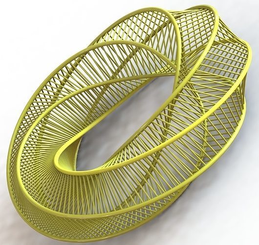 Mobius bracelet design five-pointed 3D model 3D printable | CGTrader