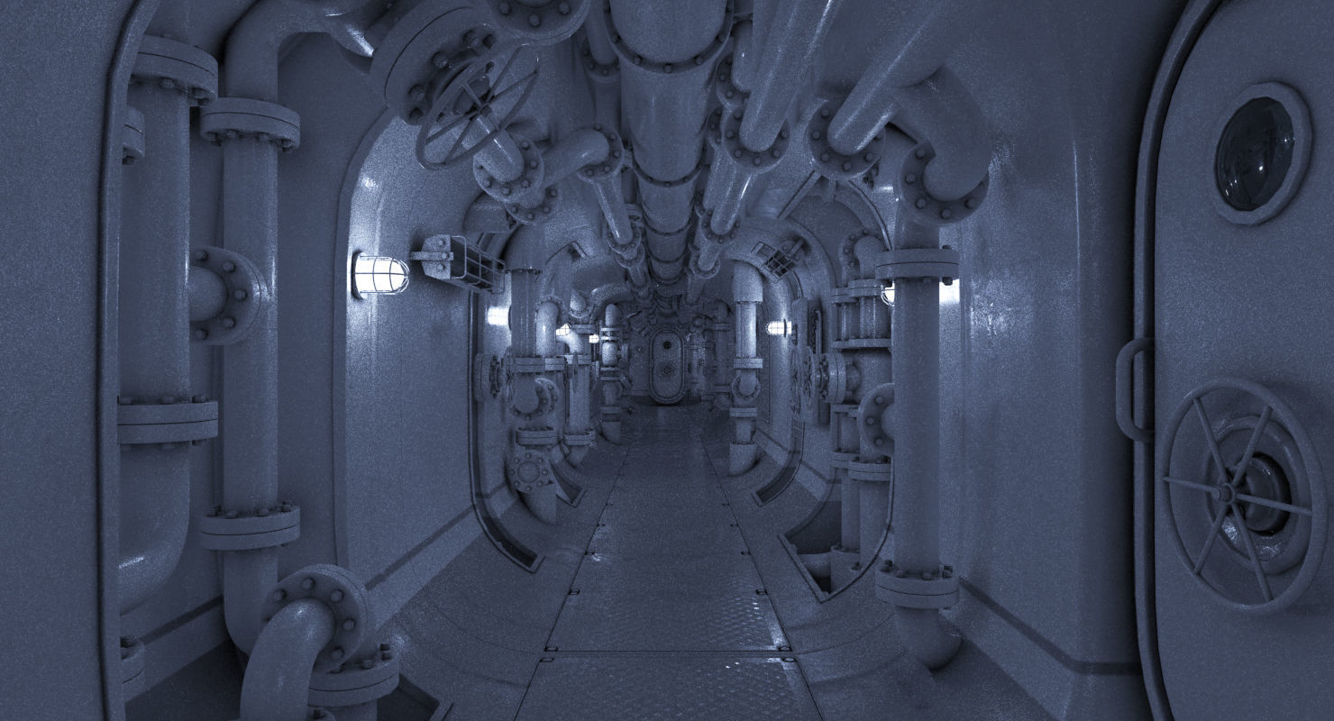 Submarine Corridor 3D model | CGTrader