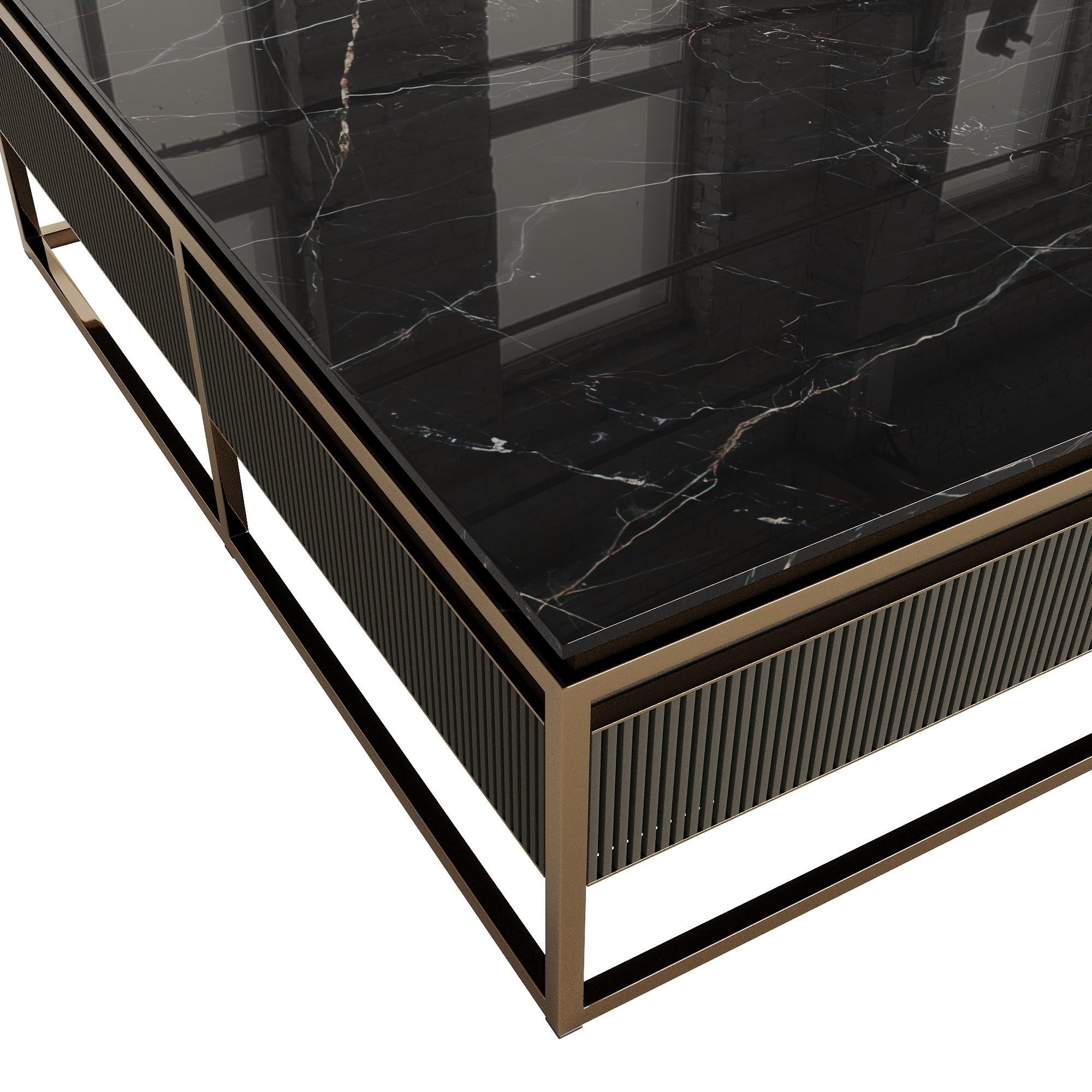 Visionnaire Home Banner Low Table 3D model | CGTrader