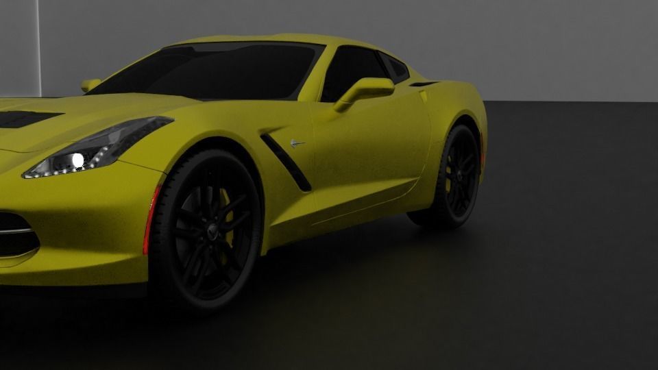 Chevrolet Corvette C7 Stingray free 3D model rigged | CGTrader
