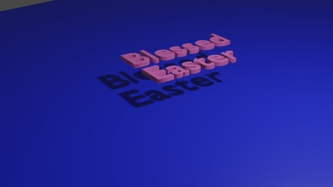 Blessed Easter animation free 3D model | CGTrader