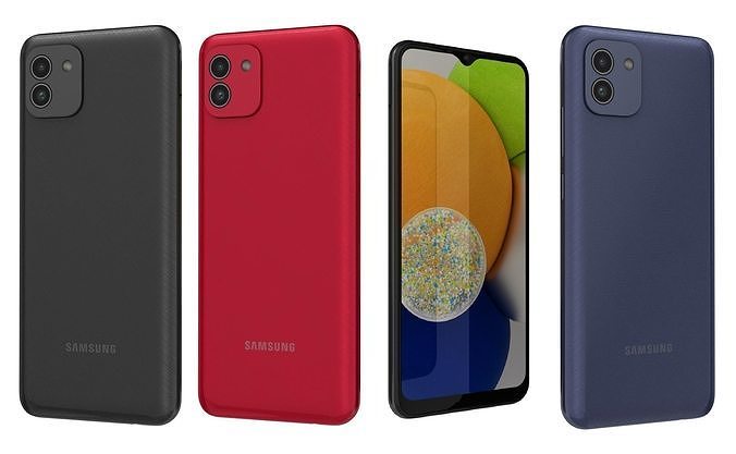 Samsung Galaxy A03 All Colors 3D model | CGTrader