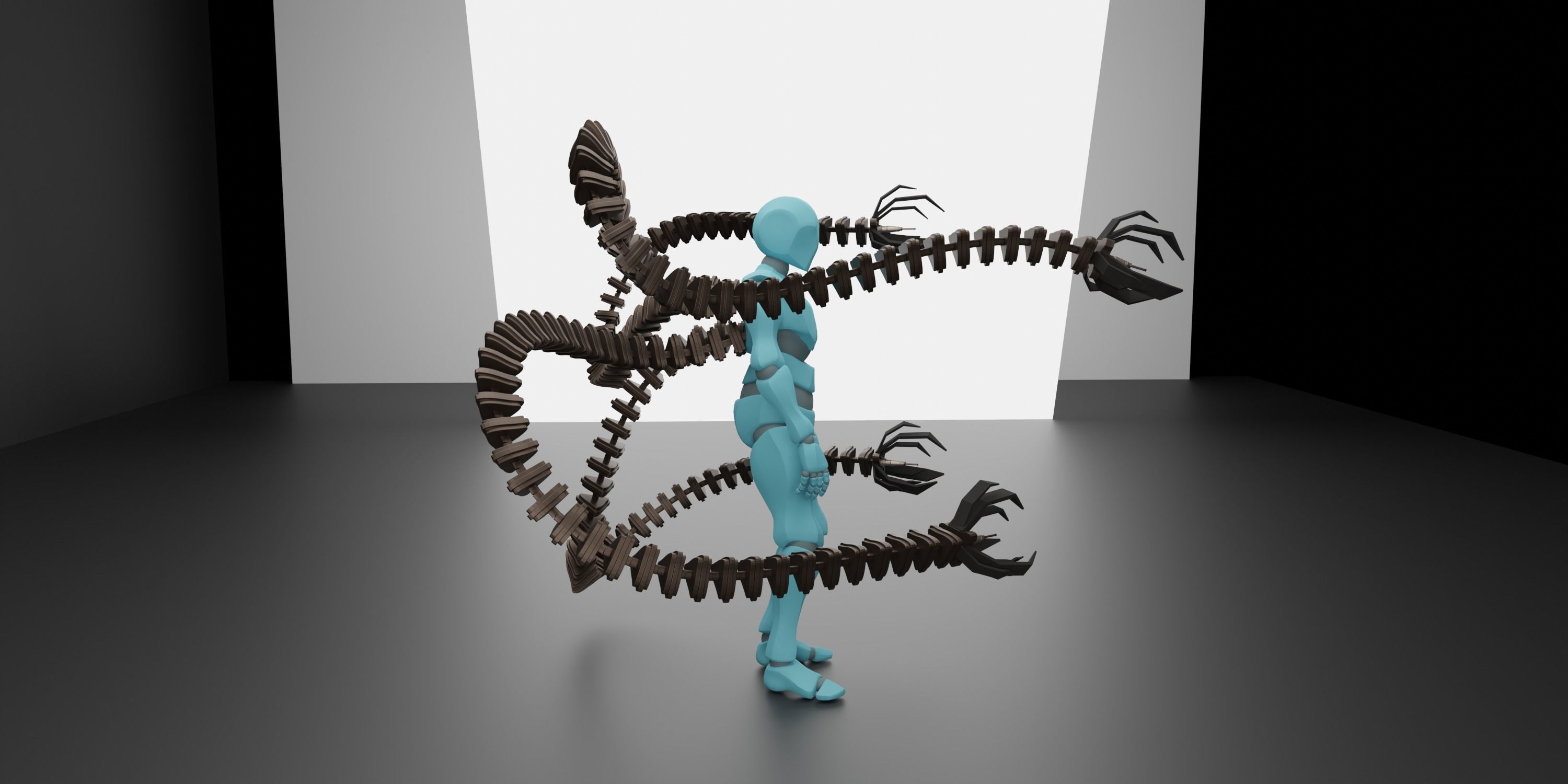 DOC OCK ARMS 3D model animated rigged | CGTrader