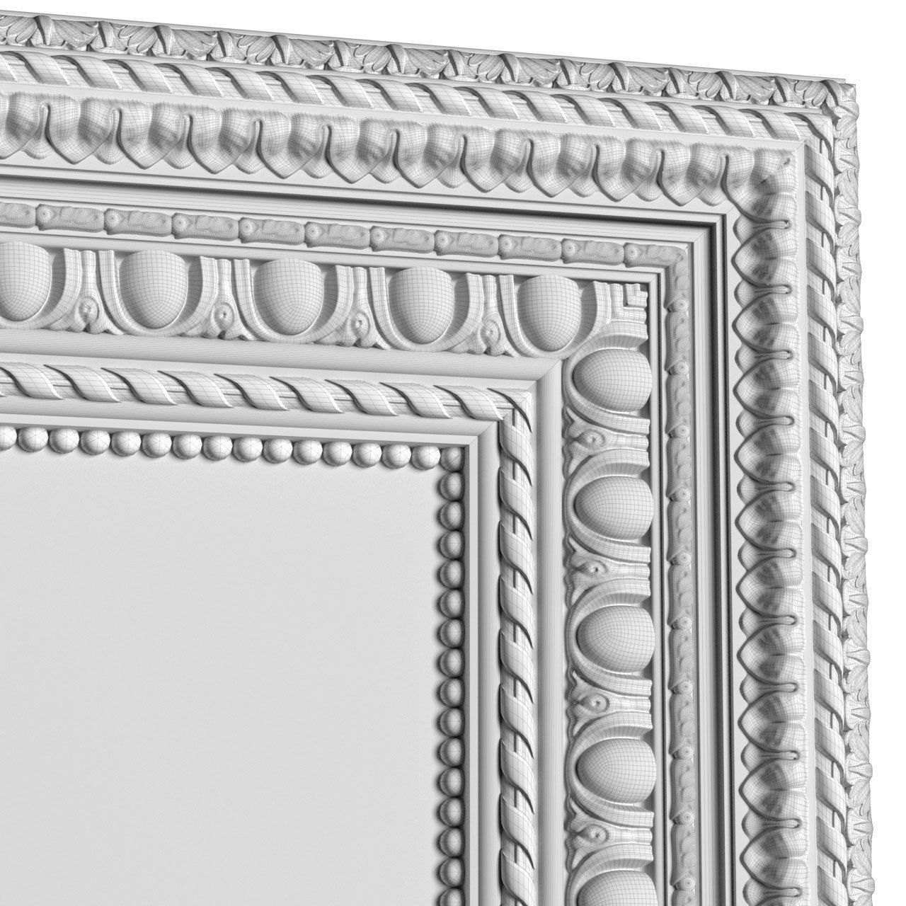 A classic picture in a carved golden frame 3D model | CGTrader