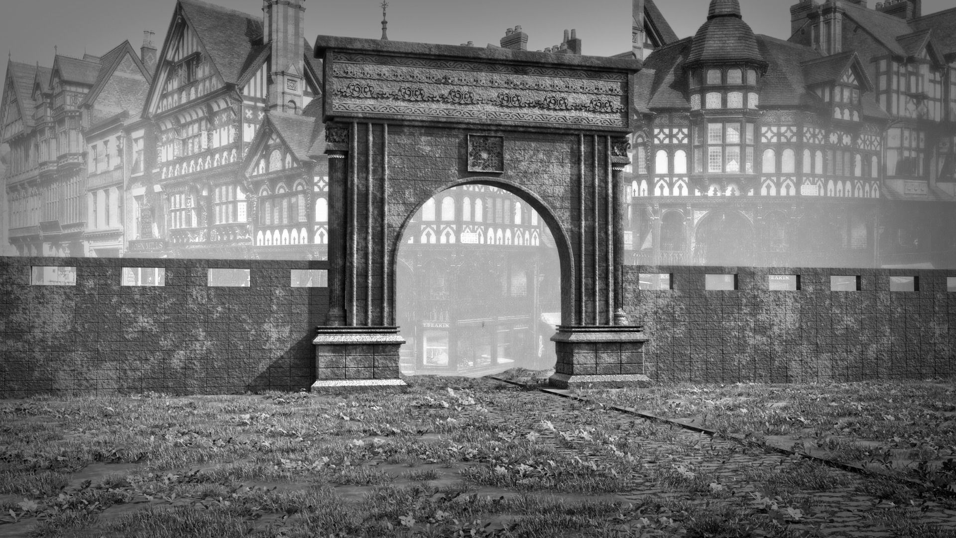 3D model Medieval Gate Entrance VR / AR / low-poly | CGTrader