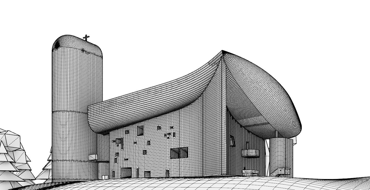 Ronchamp - Le Corbusier 3D model | CGTrader