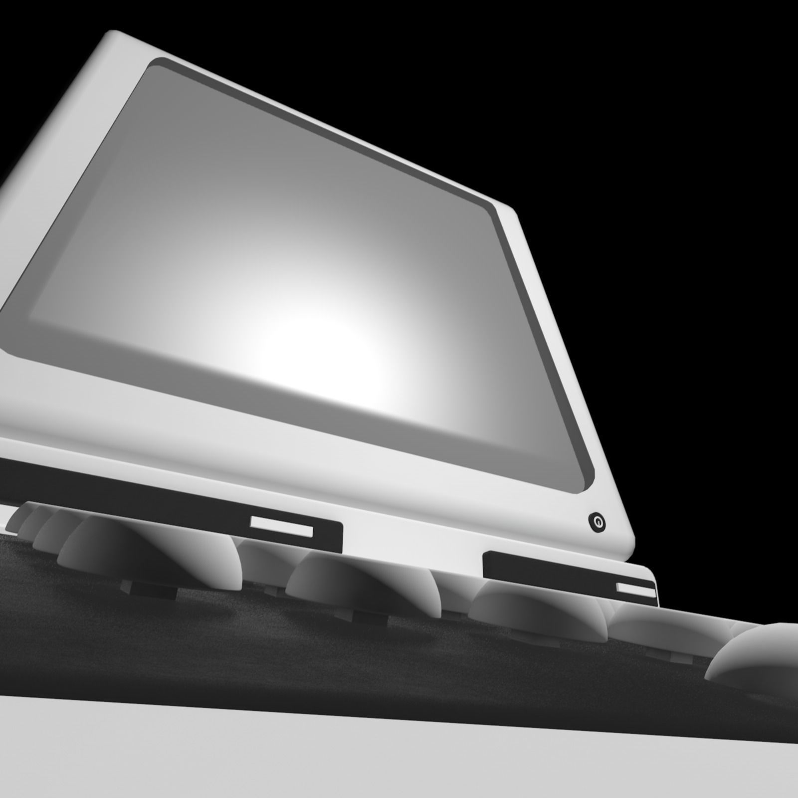 Old model computer - a rough representation of an old computer free 3D ...