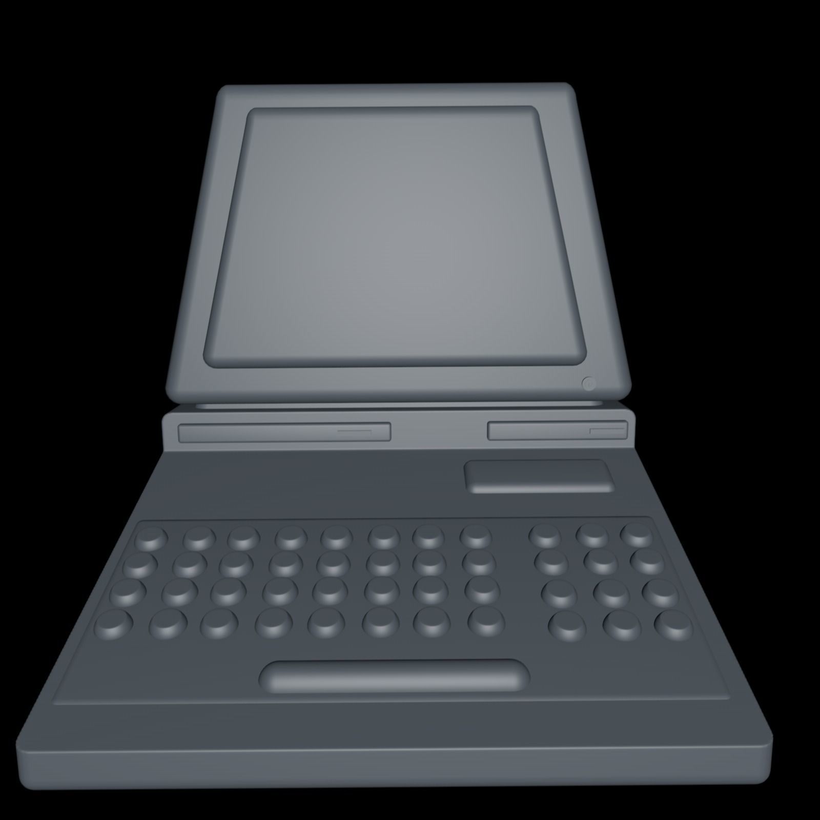 Old model computer - a rough representation of an old computer free 3D ...