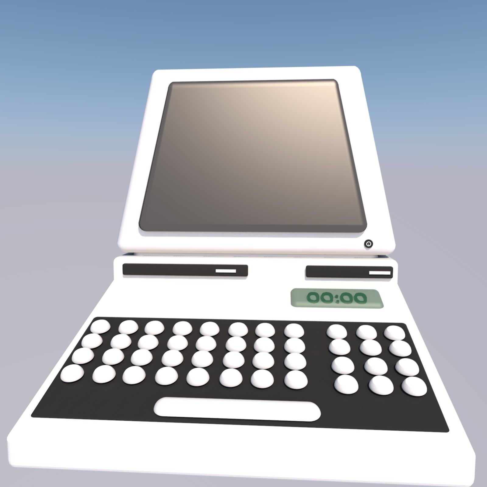 Old model computer - a rough representation of an old computer free 3D ...