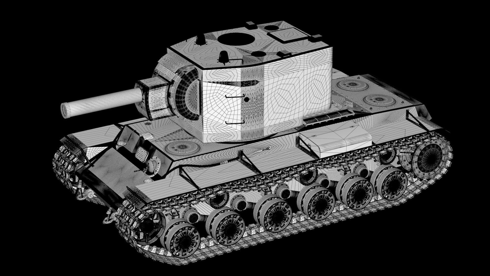 3D model 4K textures KV2 Russian Tank VR / AR / low-poly | CGTrader