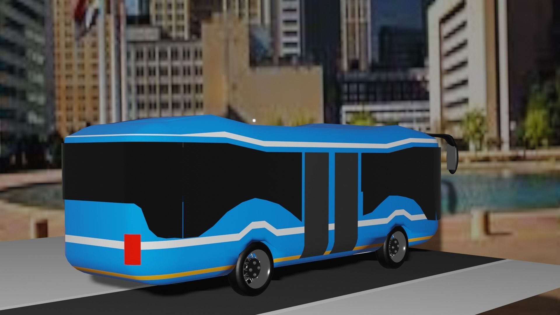bus transport 3D model | CGTrader