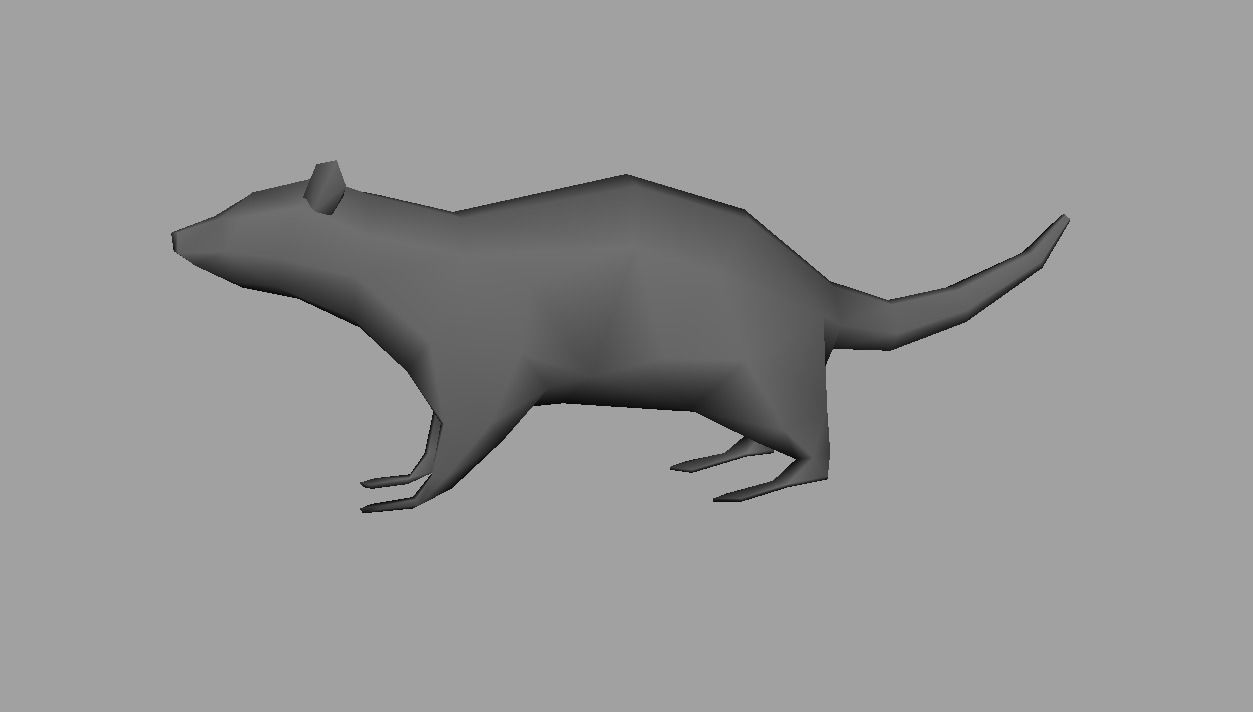 3D model Low Poly Rat model VR / AR / low-poly | CGTrader