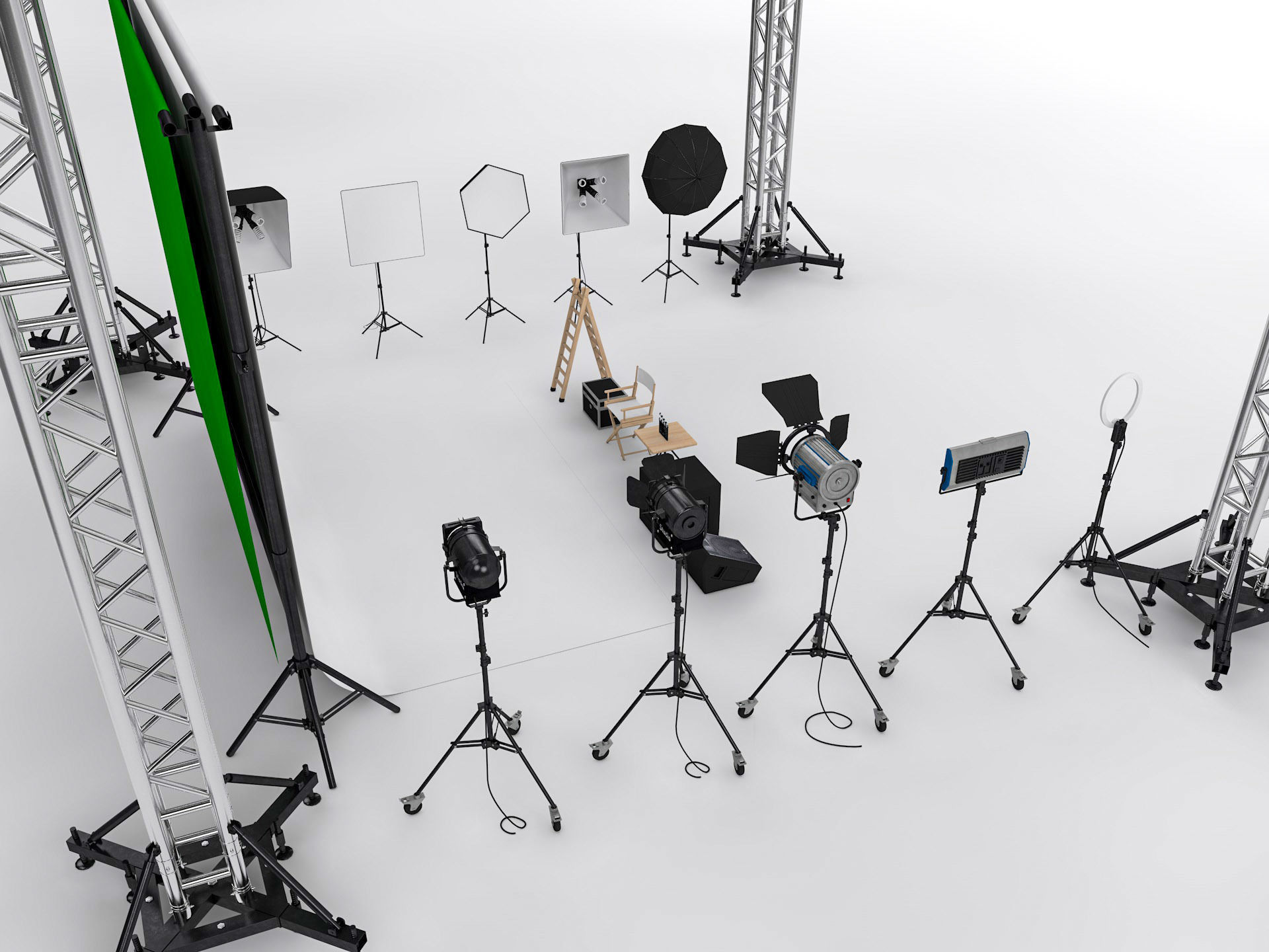 Studio Photography Lights 3D model | CGTrader