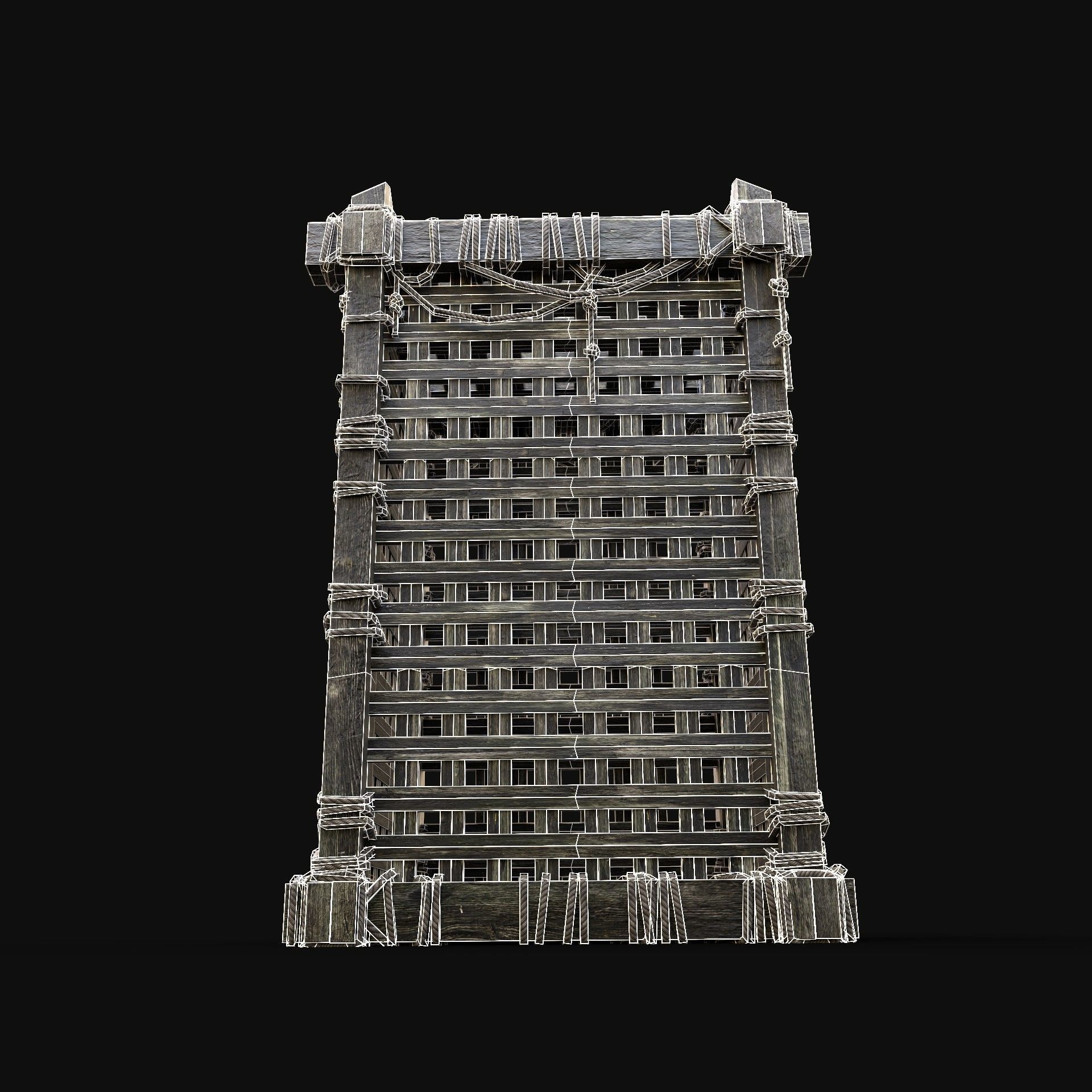 CAGE PACK ANIMAL HUMAN MEDIEVAL FARM WOODEN LOCKER COLLECTION VR / AR ...