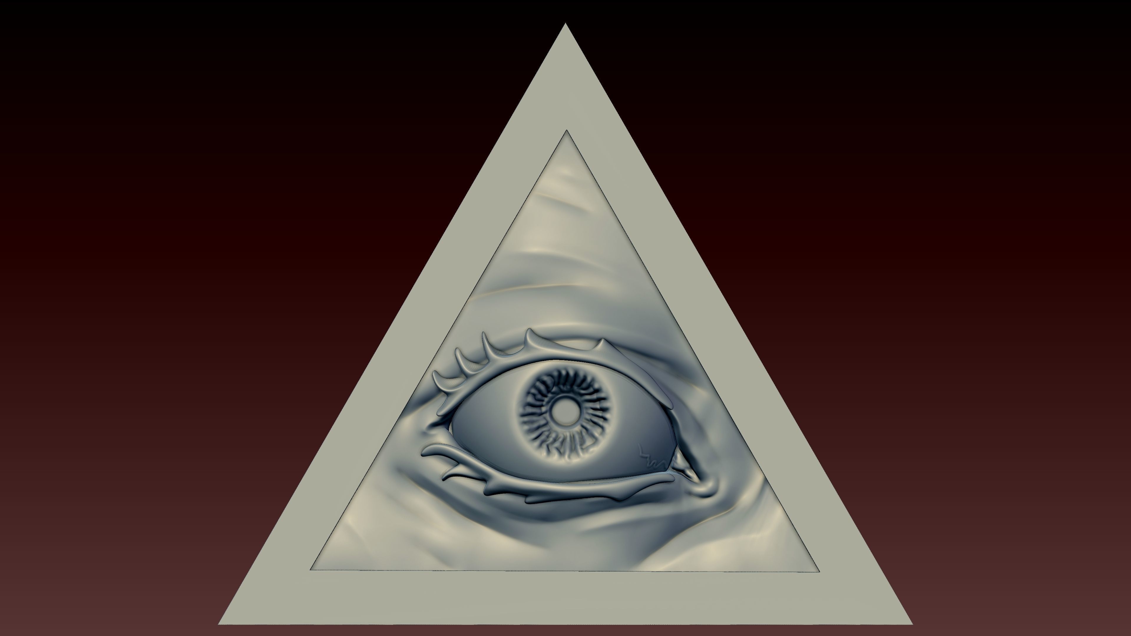 Ministry of Disinformation The Eye of Providence Illuminati Eye 3D ...