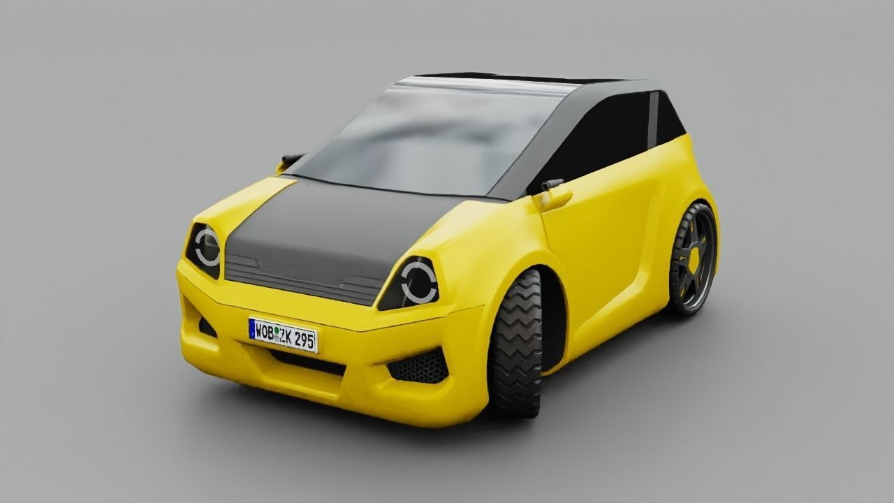 ciity car 3D model rigged | CGTrader