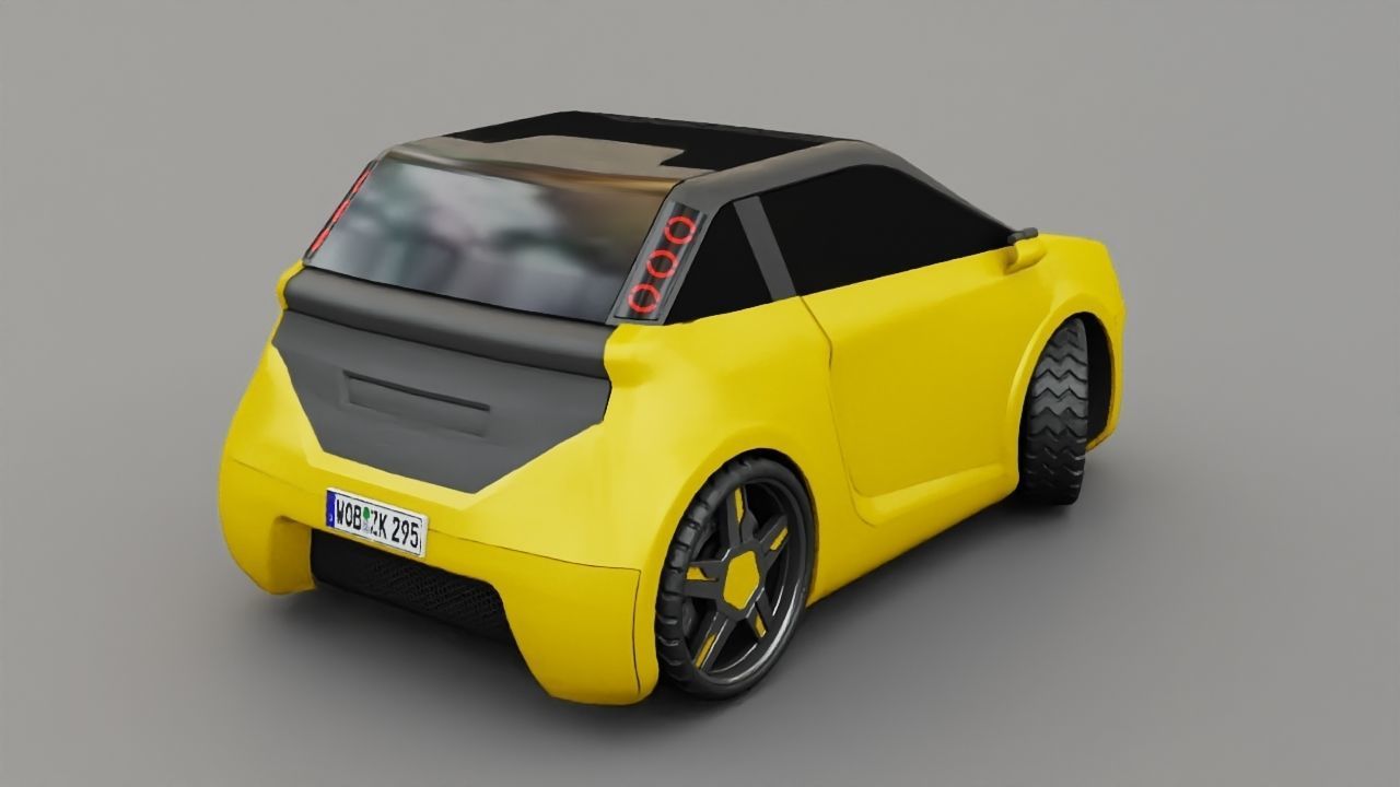 ciity car 3D model rigged | CGTrader
