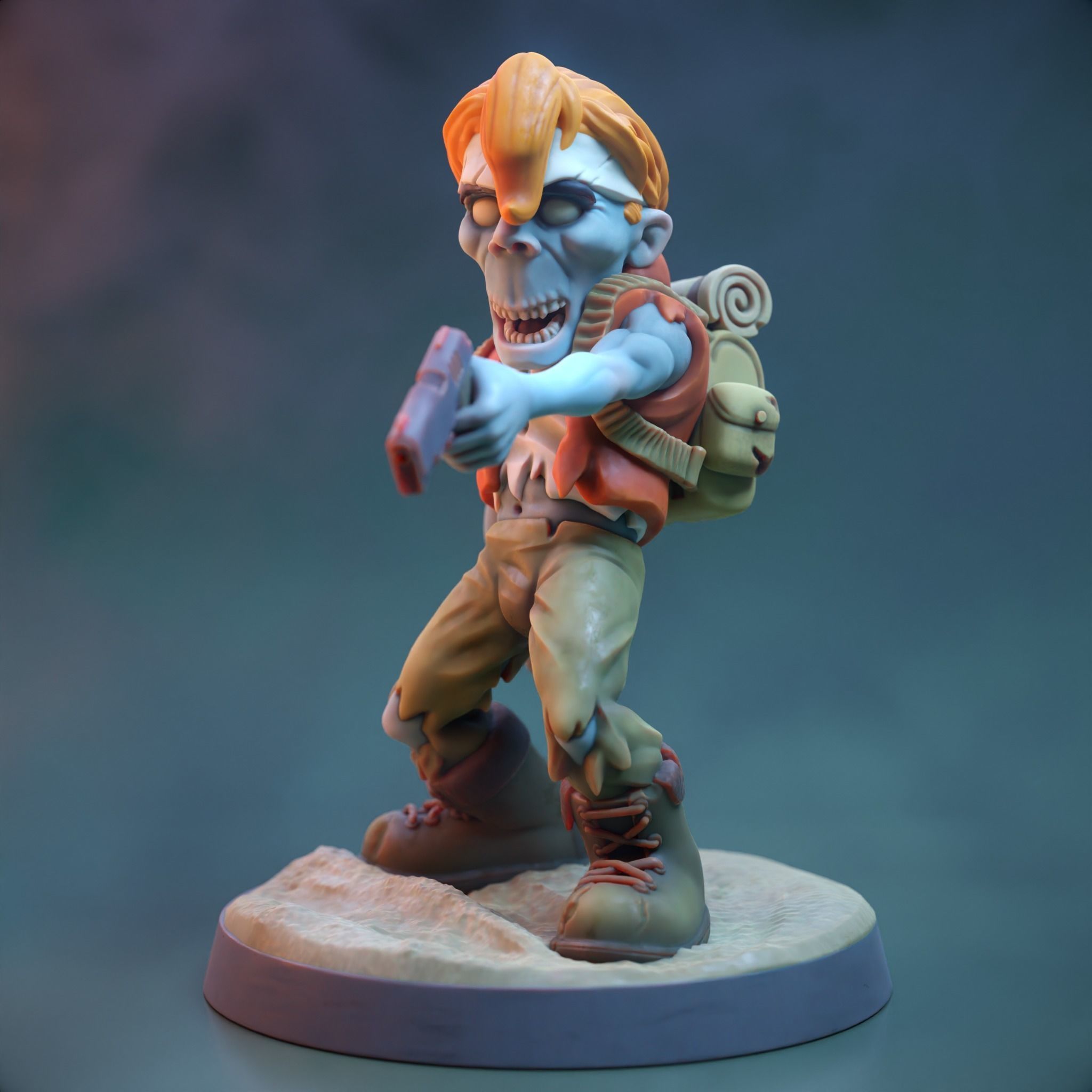Zombie Marco - Metal Slug 3D model 3D printable | CGTrader