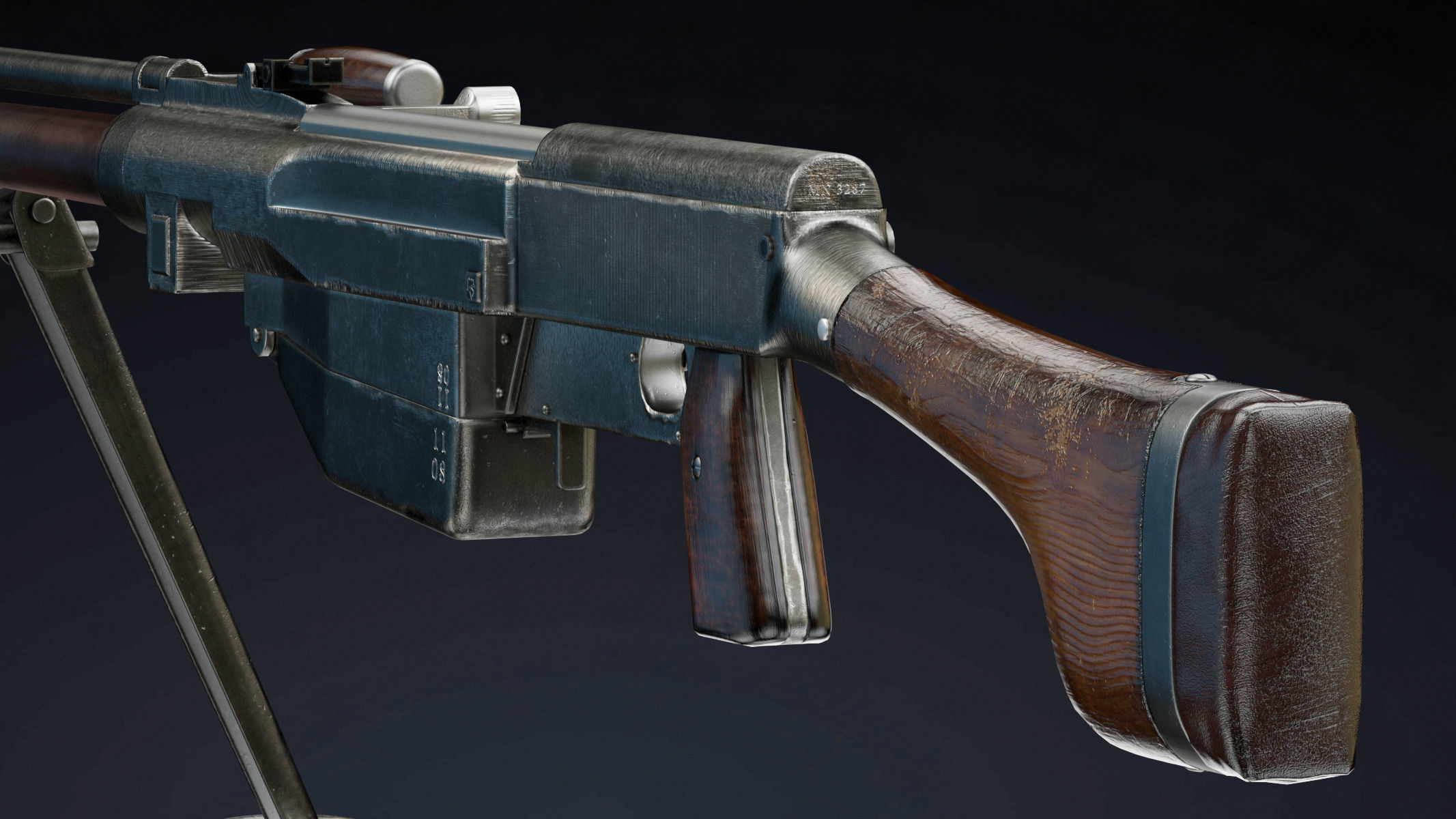 3D model PTRS 41 Low Poly VR / AR / low-poly | CGTrader