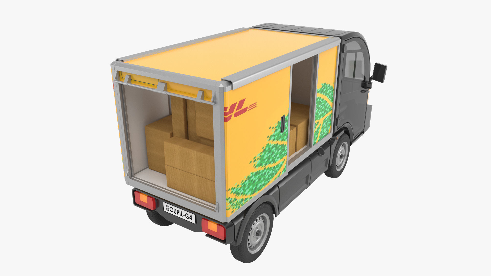DHL delivery truck 3D model | CGTrader