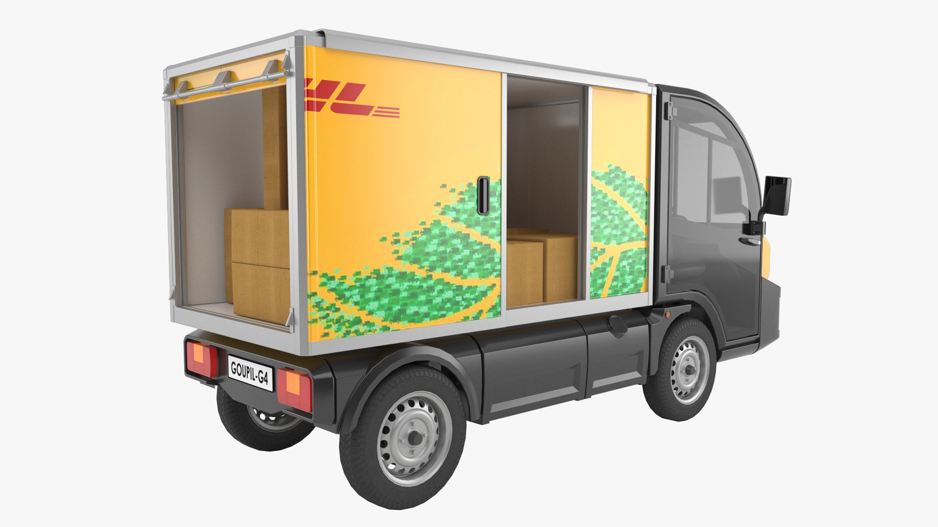 DHL delivery truck 3D model | CGTrader