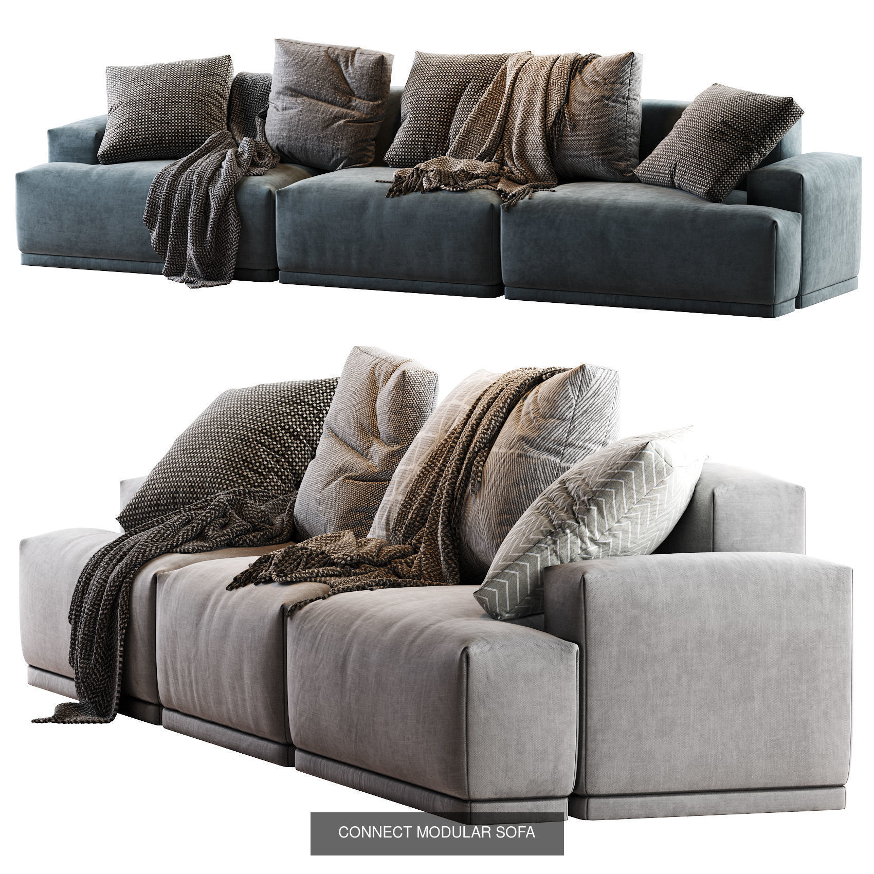 CONNECT MODULAR Sofas 3D Model Collection | CGTrader