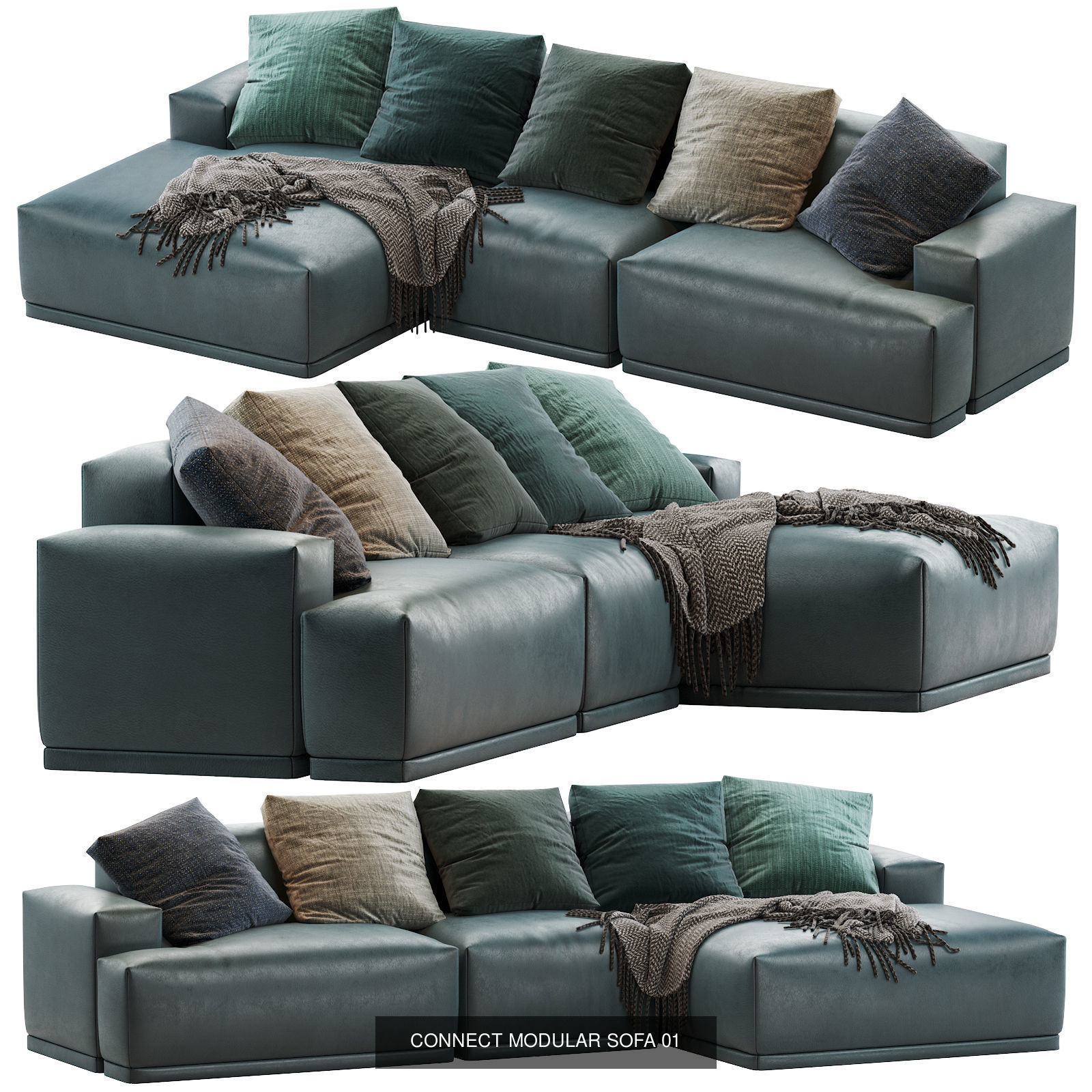 CONNECT MODULAR Sofas 3D Model Collection | CGTrader