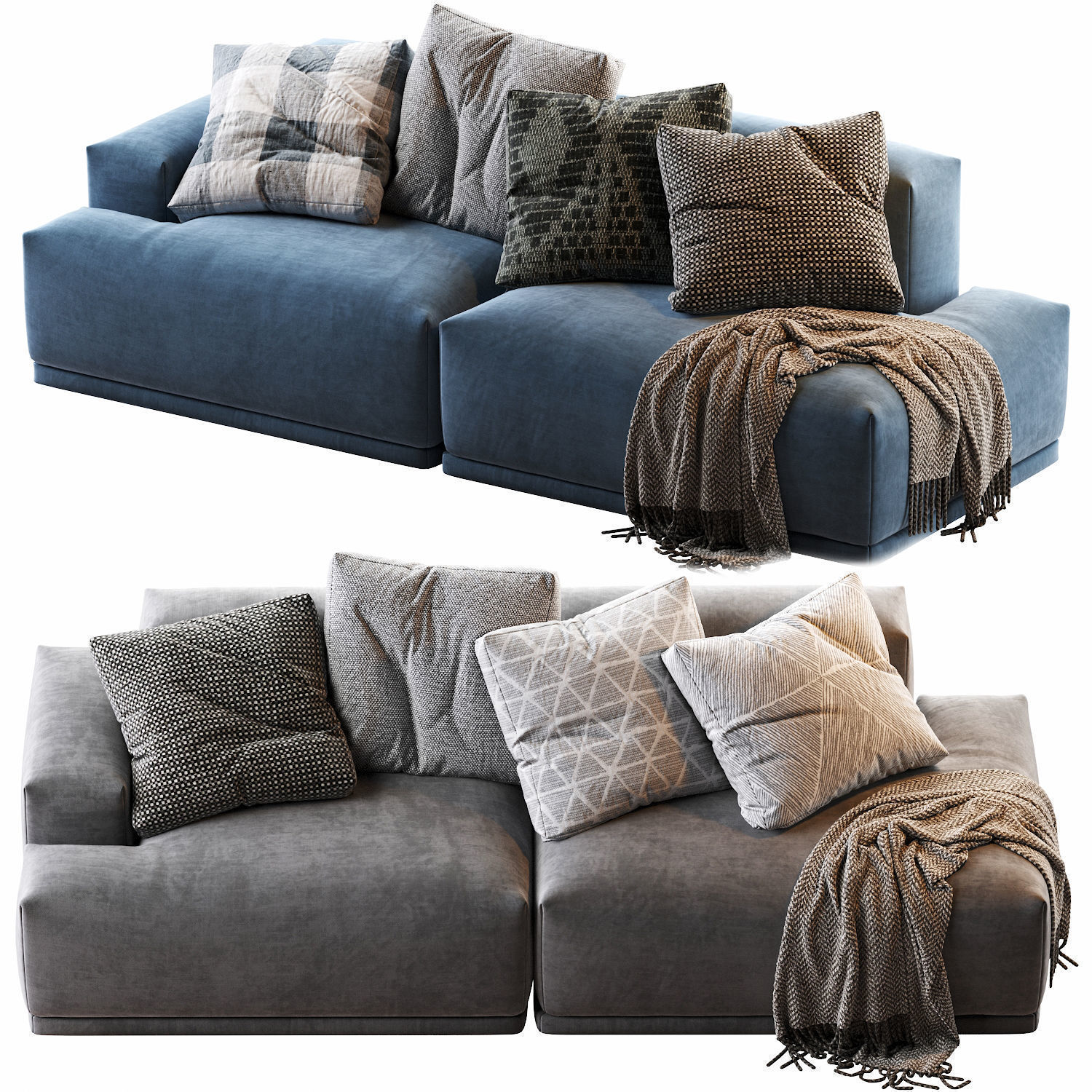 CONNECT MODULAR Sofas 3D Model Collection | CGTrader
