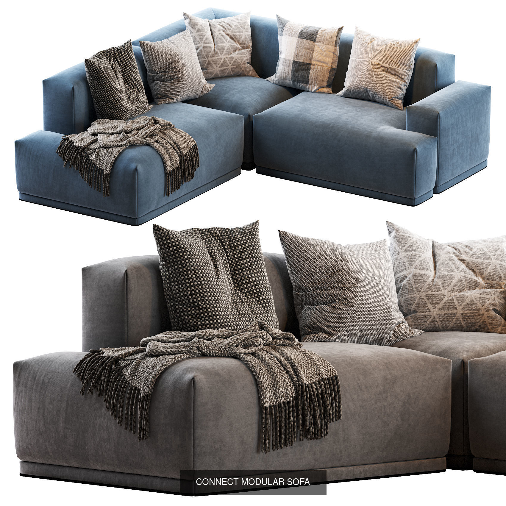 CONNECT MODULAR Sofas 3D Model Collection | CGTrader