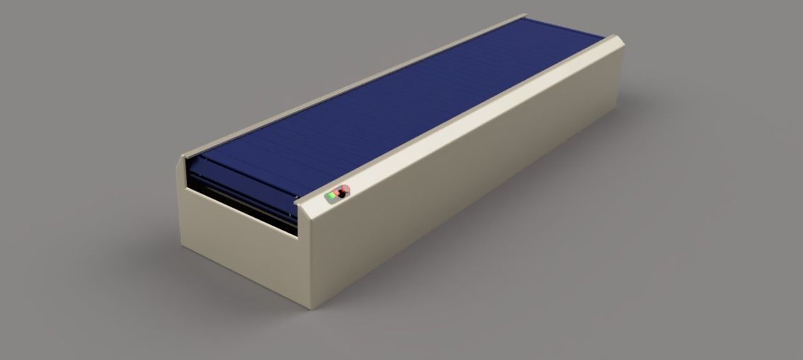 Industrial Slat Conveyor 3D model | CGTrader